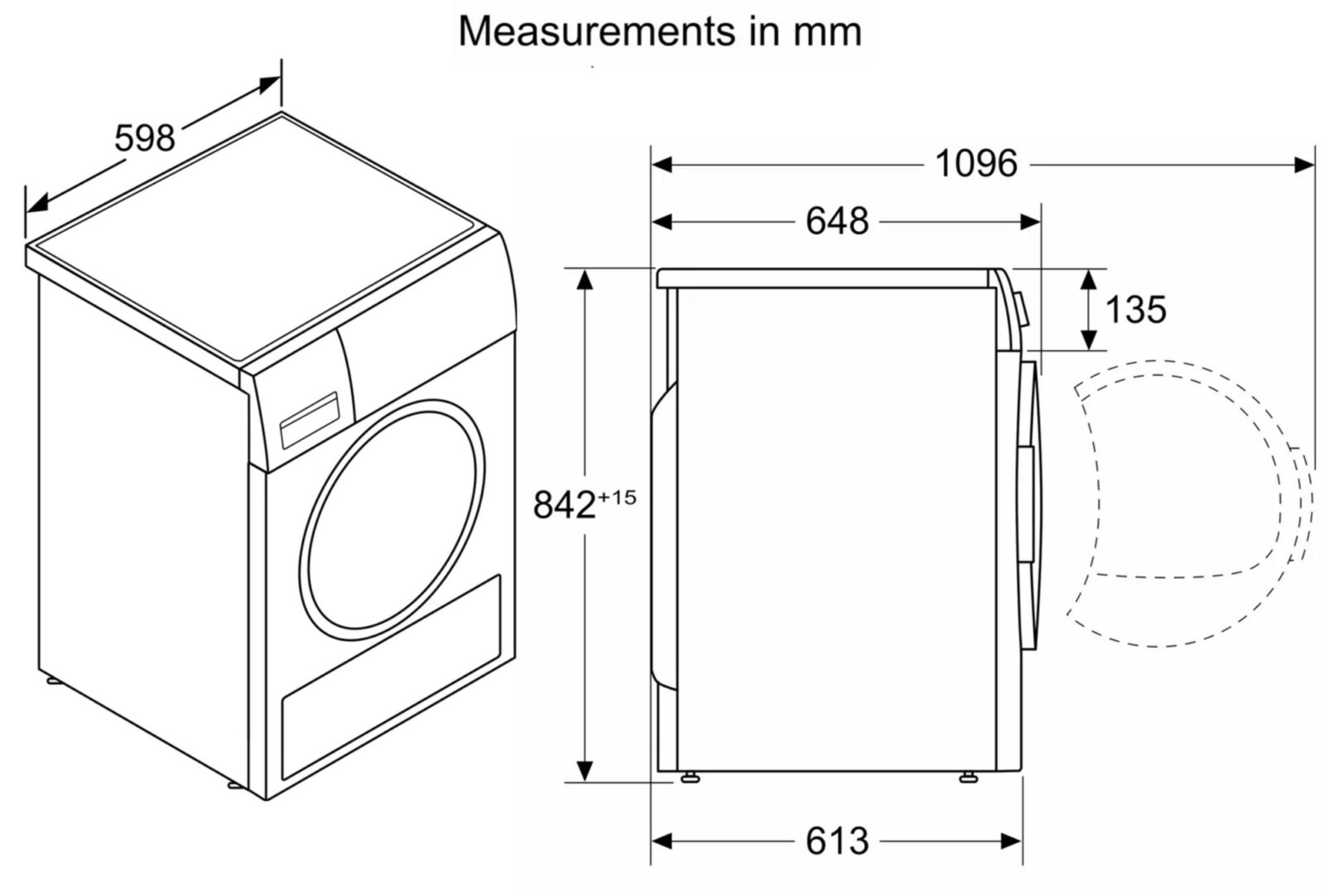 Bosch 9kg Heat Pump Tumble Dryer WQG24509GB at Wades (Appliance sales ...