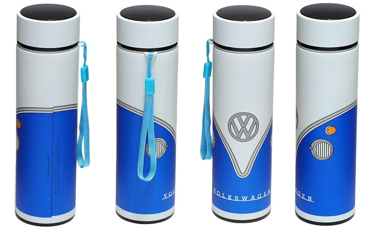 Volkswagen 450ml Thermal Drinks Bottle VW Camper Van - Blue 4640624 at ...