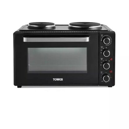 Tower 42L Mini Oven with 2 Hot Plates T14045 at Wades (Appliance sales ...