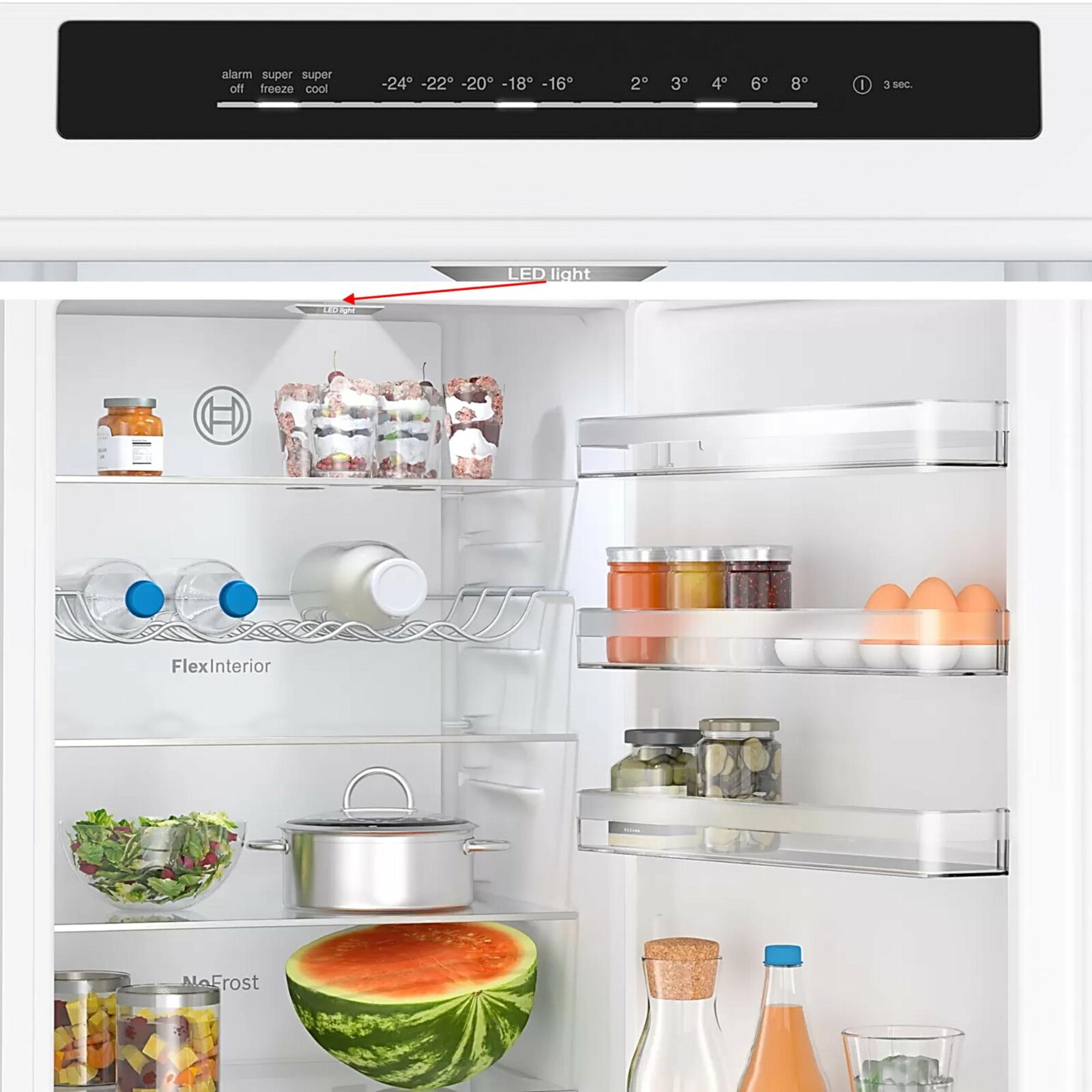 Bosch No Frost VitaFresh Fridge Freezer KGN392WDFG at Wades (Appliance ...
