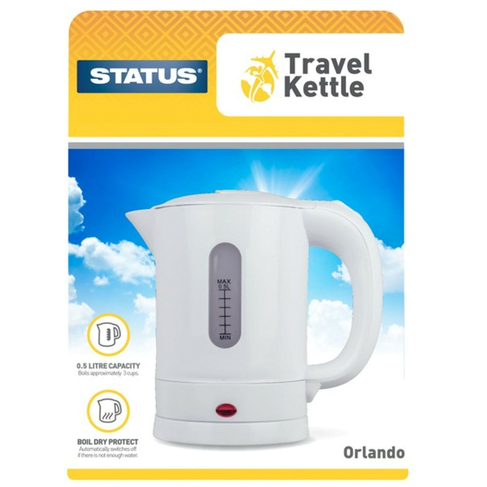 Status 0.5L Orlando Travel Kettle, 6772870 at Wades (Appliance sales ...