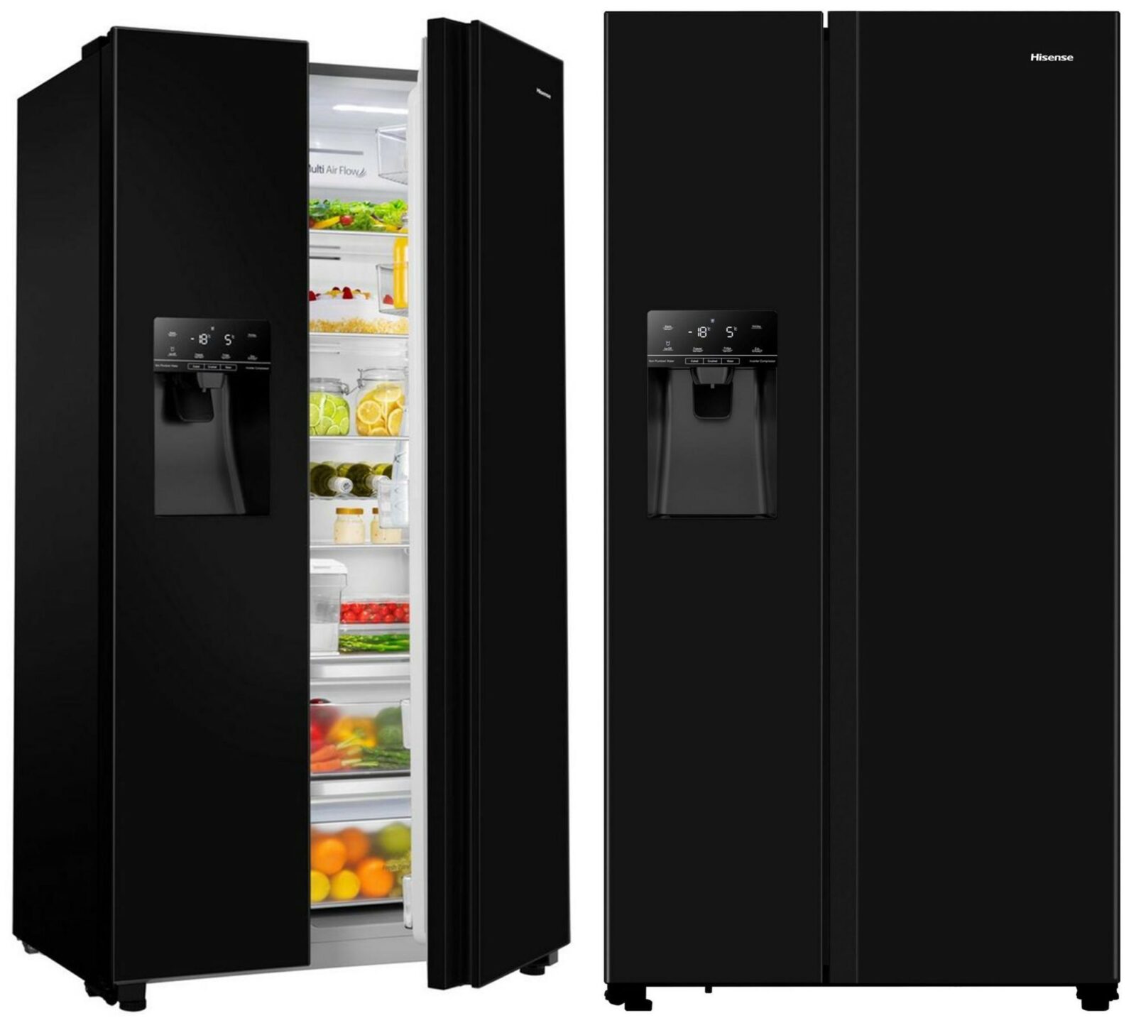 Hisense American Style Fridge Freezer RS694N4TBE at Wades (Appliance ...