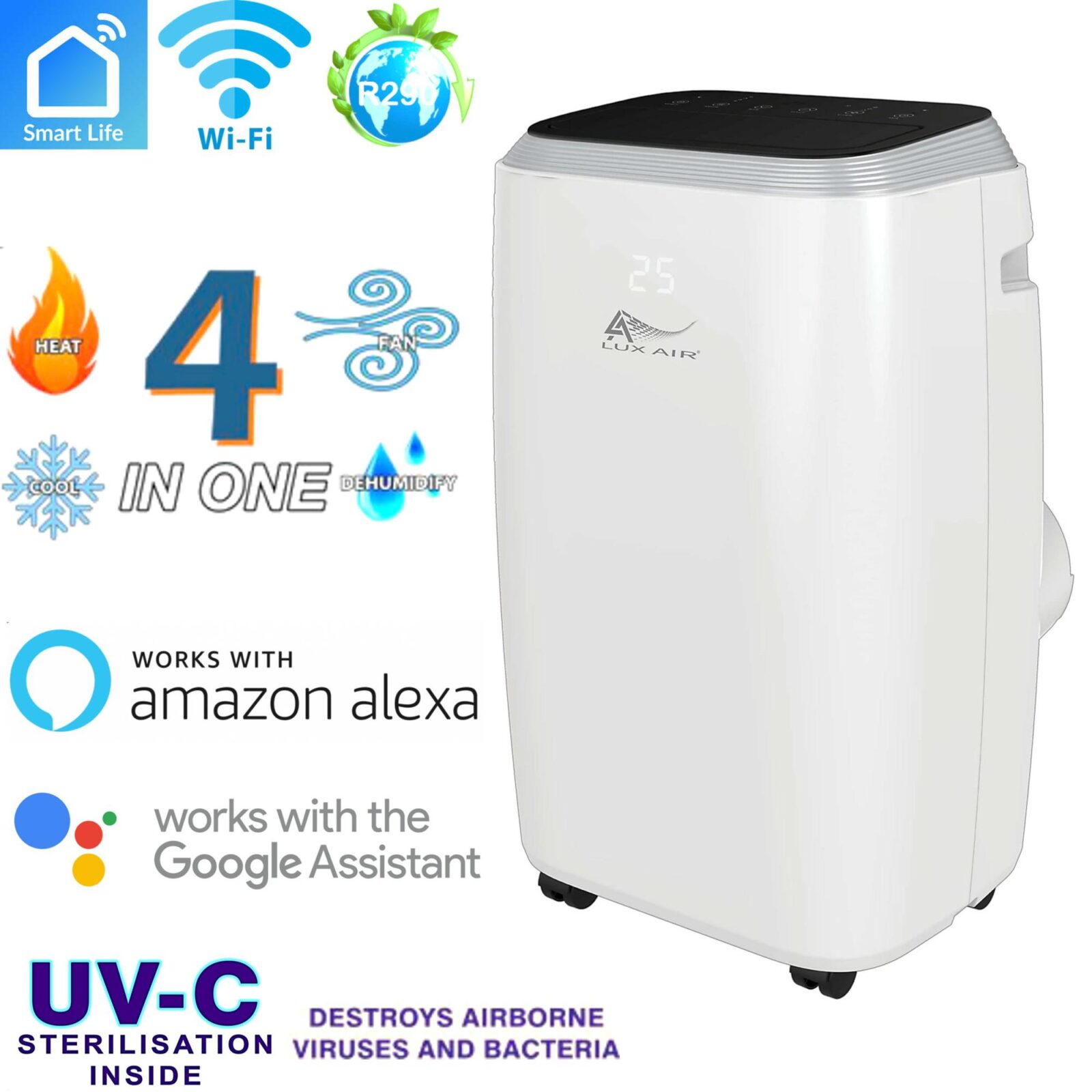 Lux Air 12000BTU Portable Air Conditioning Unit KYR35GWLUX at Wades ...
